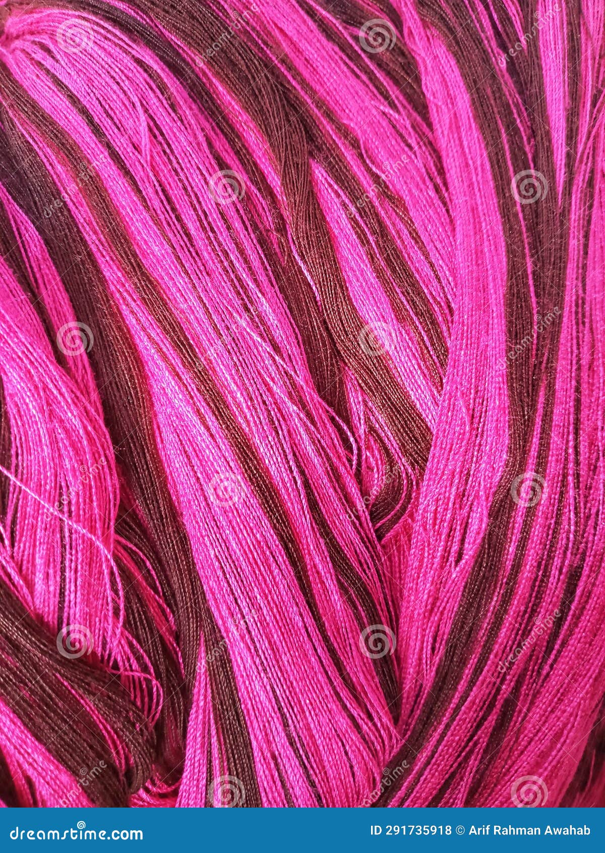 Close Up of Colorful Threads during Weaving Process Stock Photo - Image ...