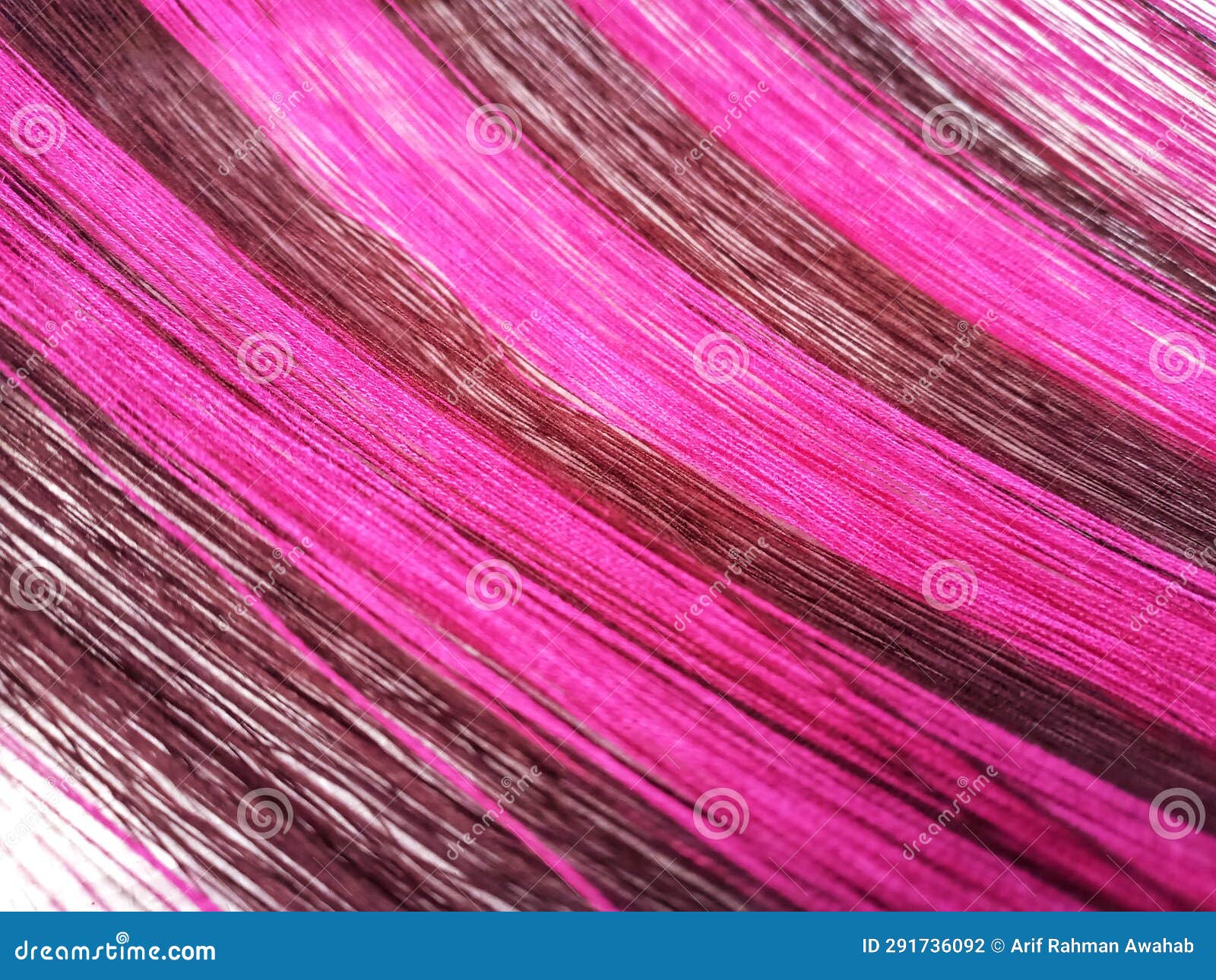 Close Up of Colorful Threads during Weaving Process Stock Photo - Image ...