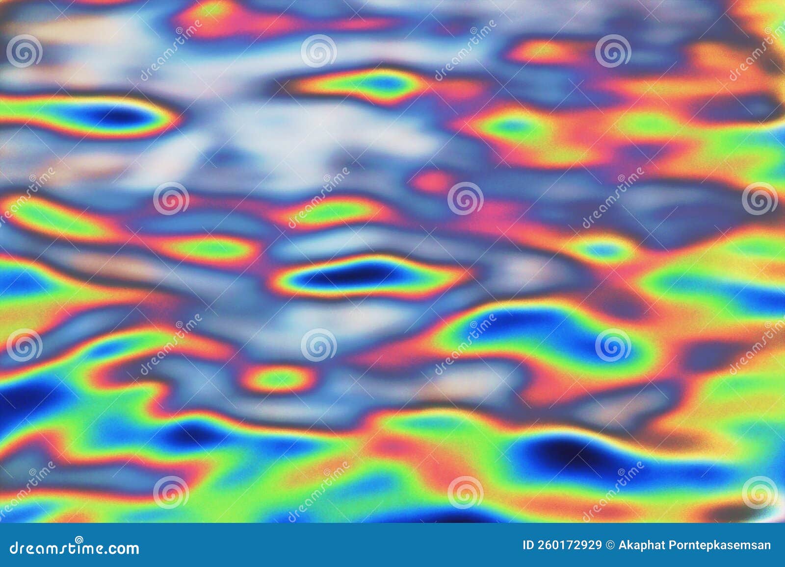 Colorful Wave on Water Surface on Sea with Effect and Grain in Sunset ...