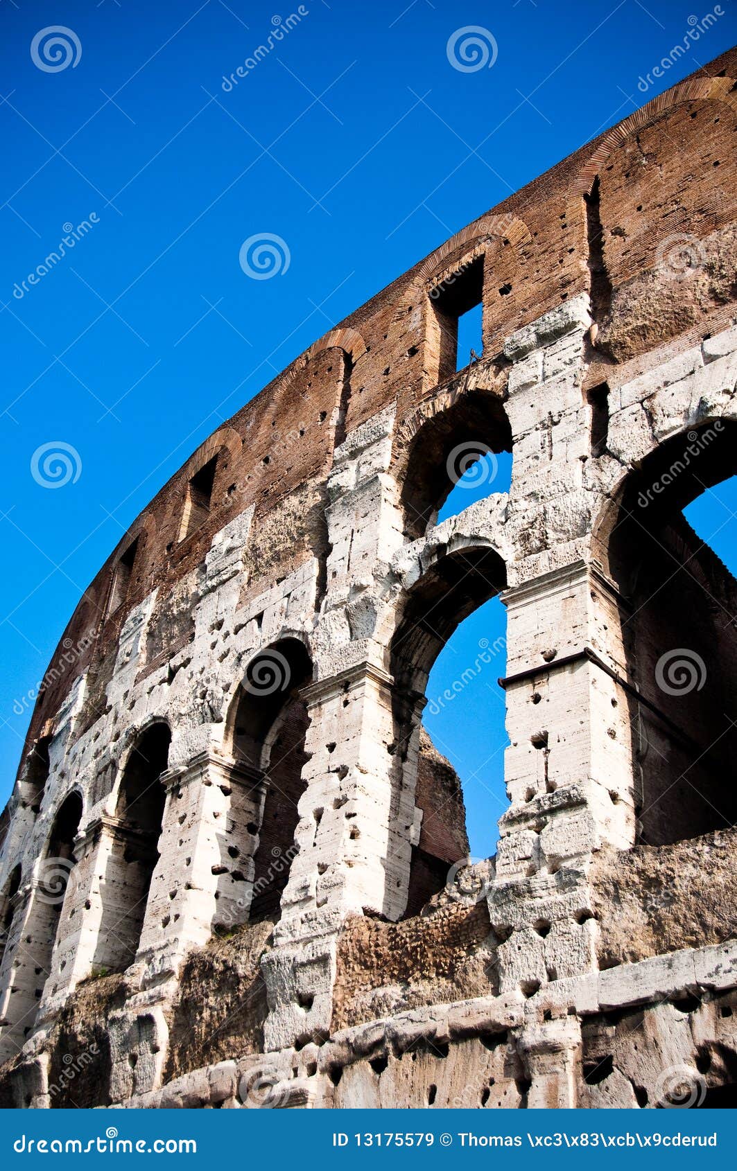 Close-up of the Colosseum in Rome Stock Image - Image of traditional ...