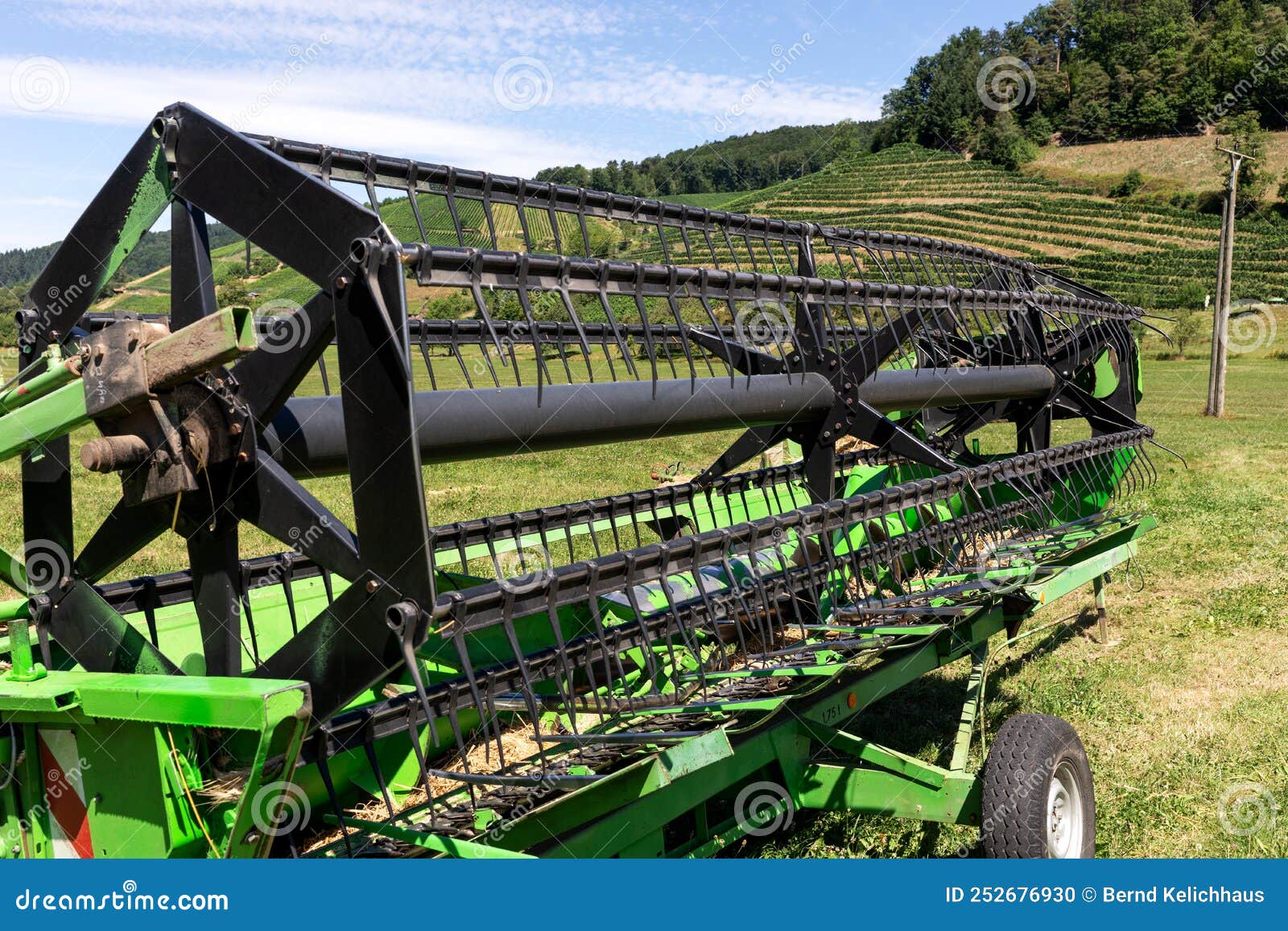 Close Up Combine Header for Harvest Stock Photo - Image of natural ...