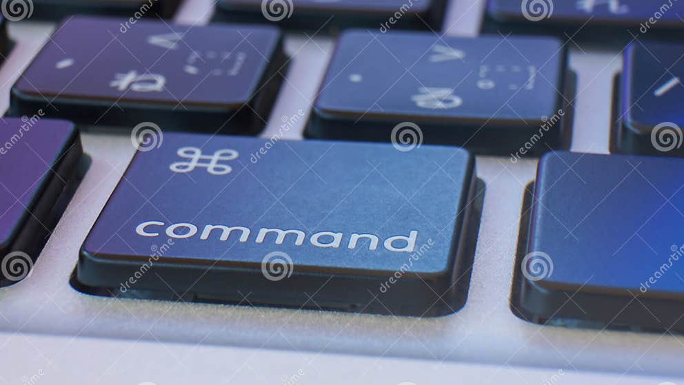 Close Up the Command Key on the Computer Keyboard Editorial Photo ...