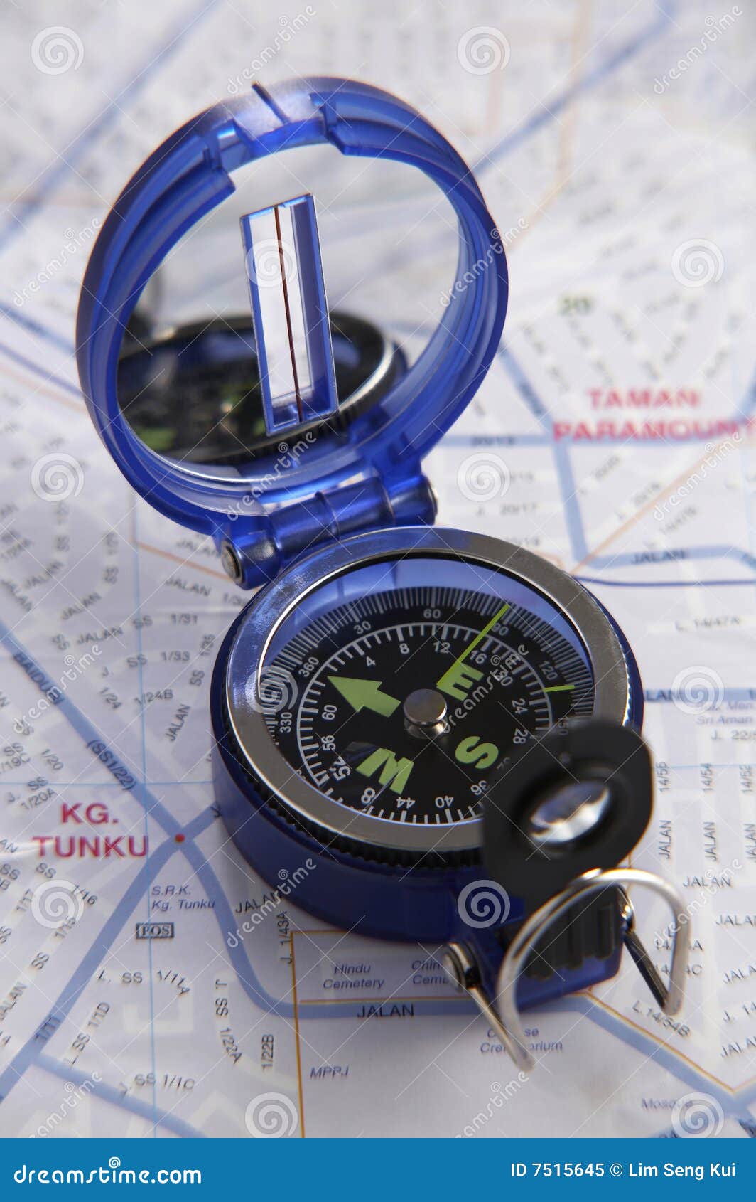 Close up of compass stock image. Image of tourist, destination - 7515645
