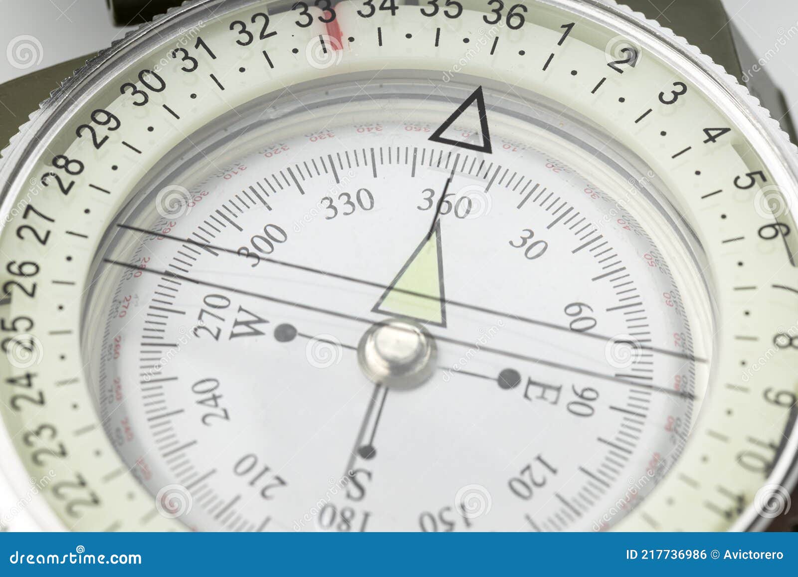 Close Up of a Tactical Compass Stock Photo - Image of navigational ...