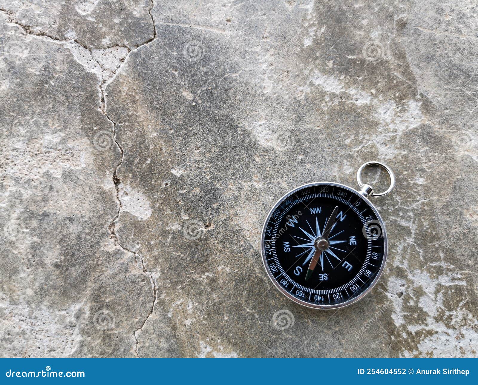 Close-up of a Compass Lying on the Ground Concept of Travel Stock Photo ...