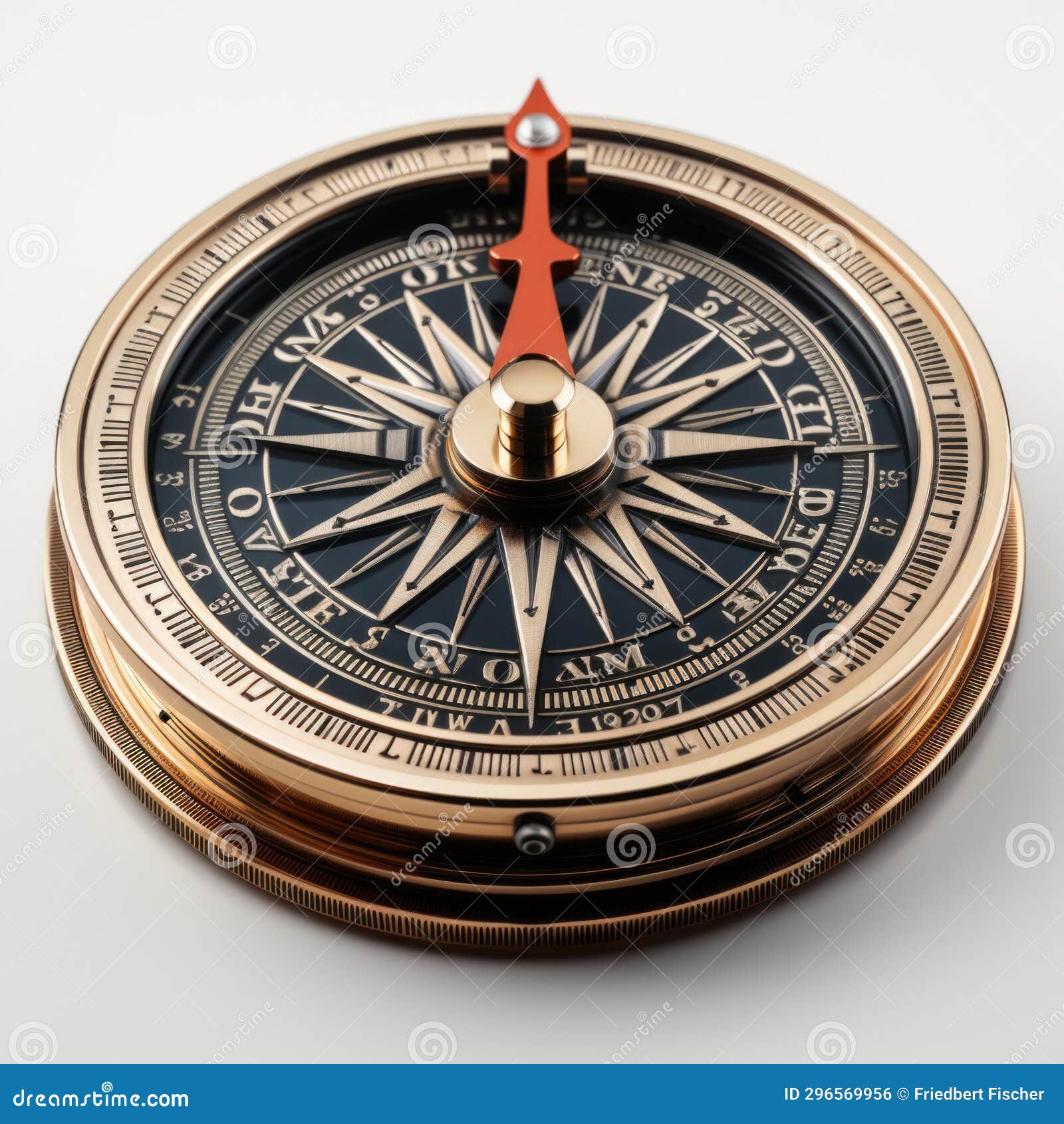 A Close Up of a Compass on a White Surface, Clipart on White Background ...
