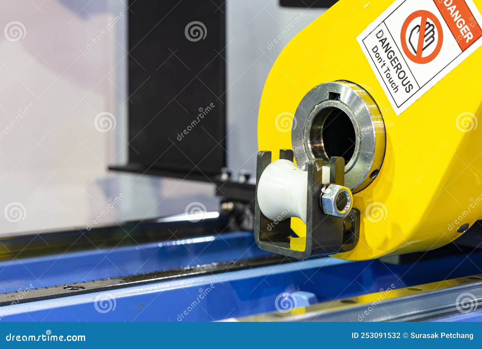 Close Up Component Part Polyurethane Roller Stand Feeder and Support ...