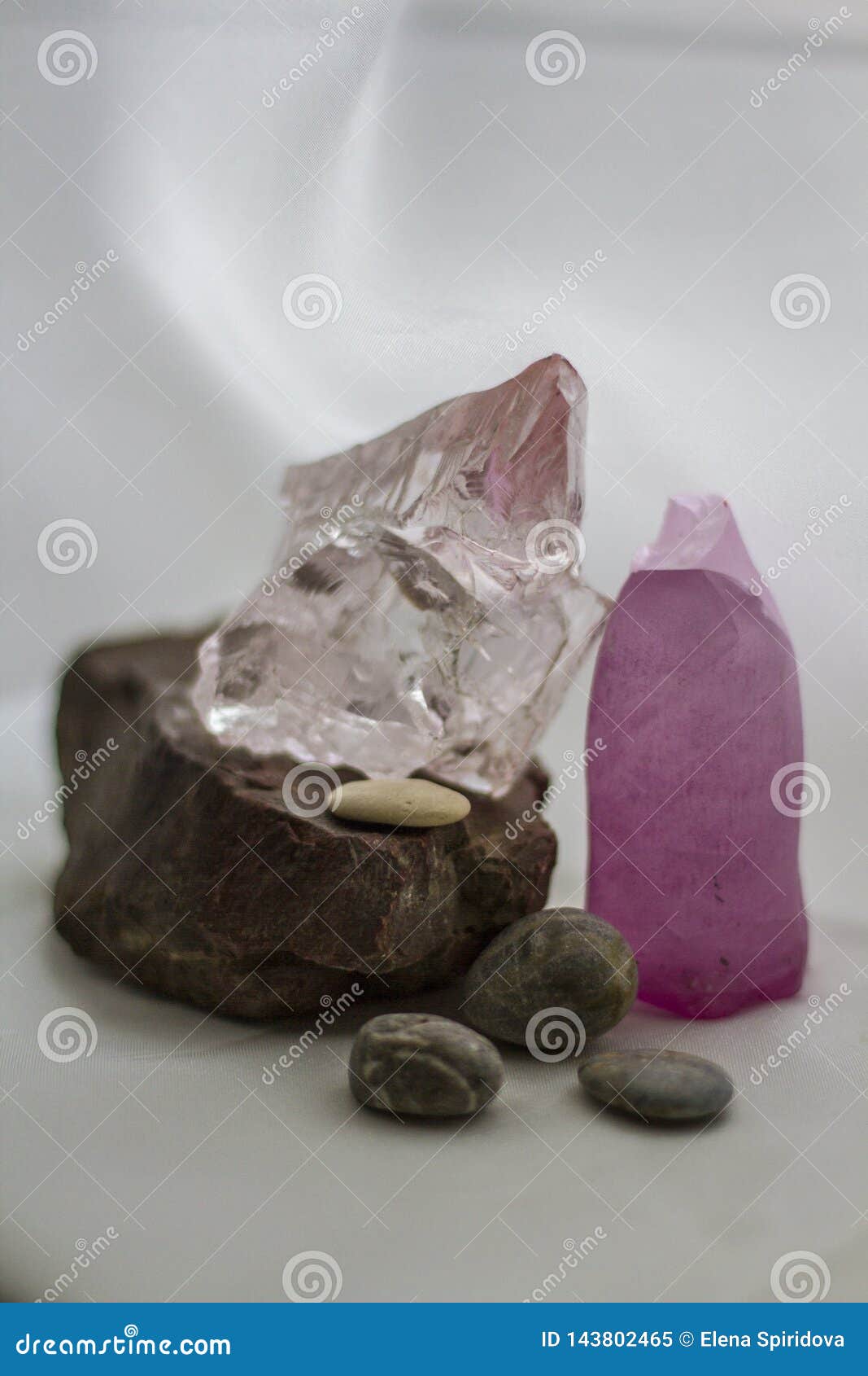 Close-up Beautiful View of a Transparent Quartz Crystal Stock Image ...