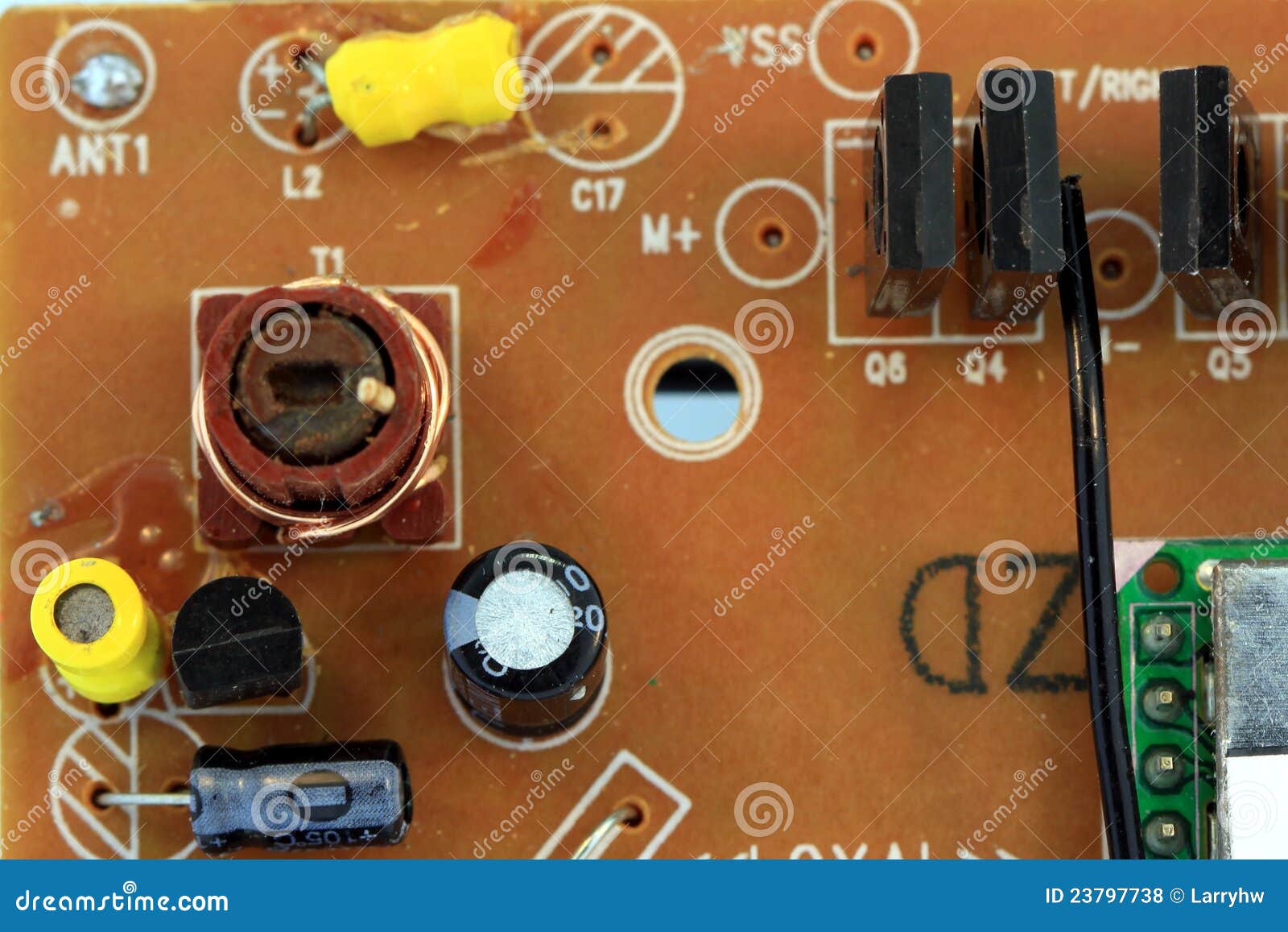 Close Up of Computer Circuit Board Stock Photo - Image of connectivity ...