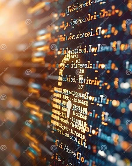 Close-up of Computer Code on a Screen with a Shallow Depth of Field ...