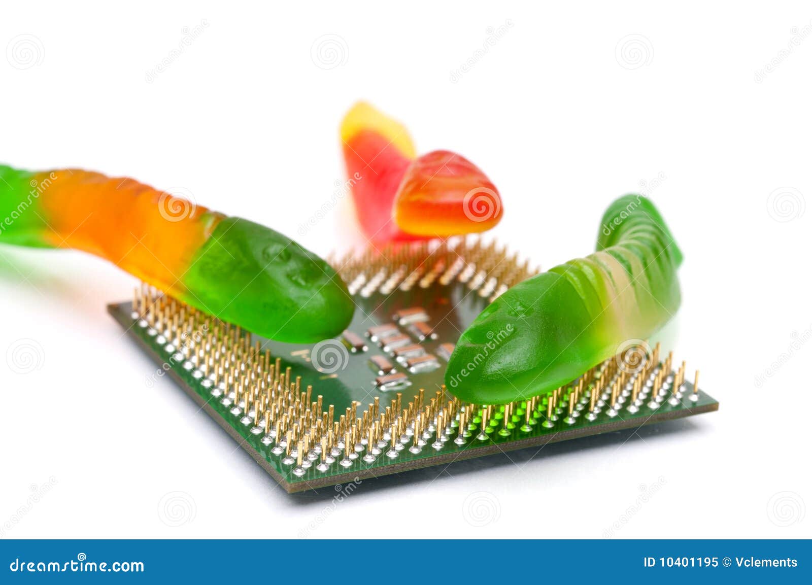 Close Up of a Computer CPU Chip with a Stock Image - Image of core ...