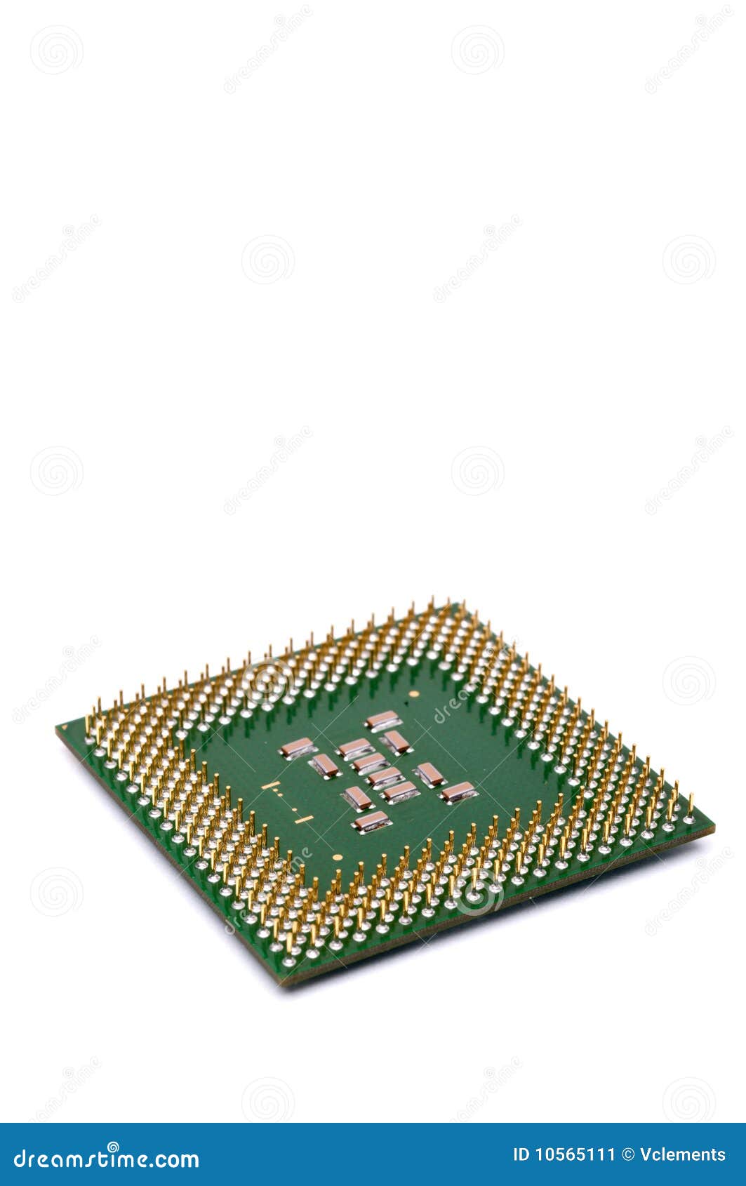 Close Up of a Computer CPU Chip Stock Image - Image of green, speed ...