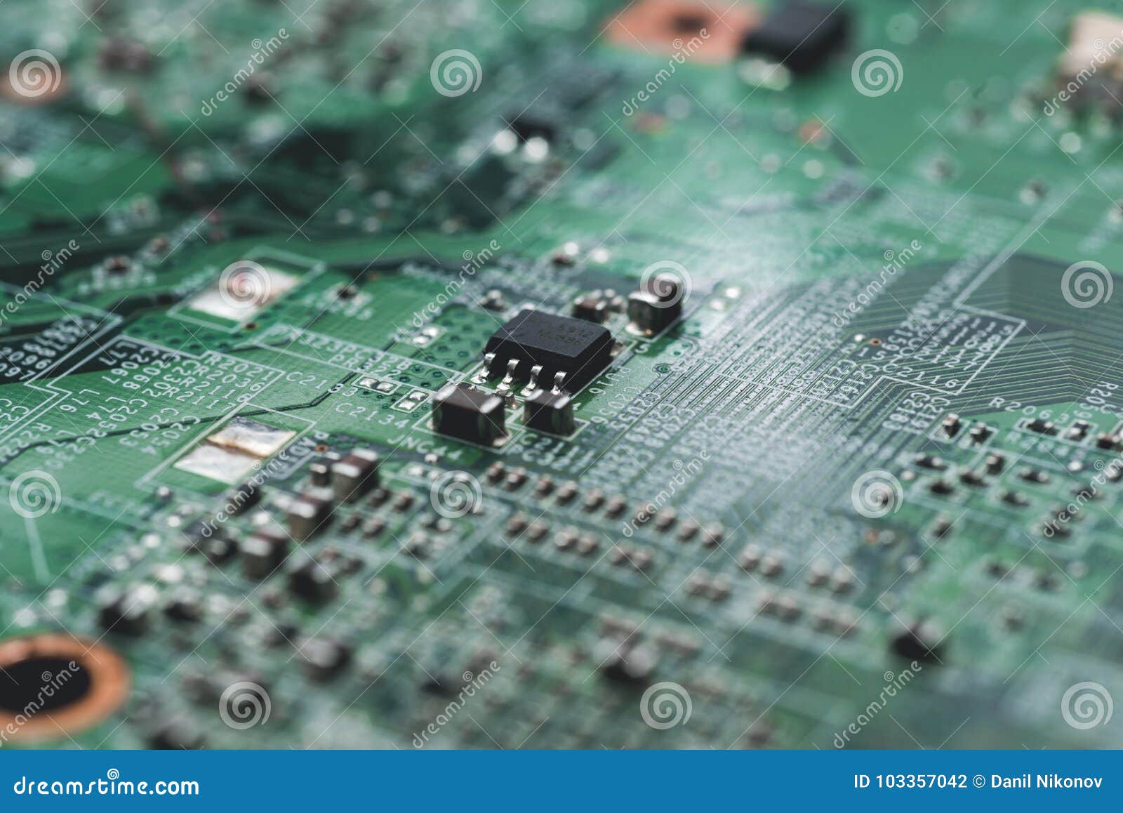 Computer Circuit Board.High Technology Stock Photo - Image of board ...