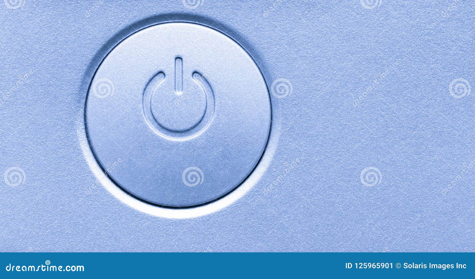 Close Up of Computer Electronic Device on/off Power Button. Horizontal ...