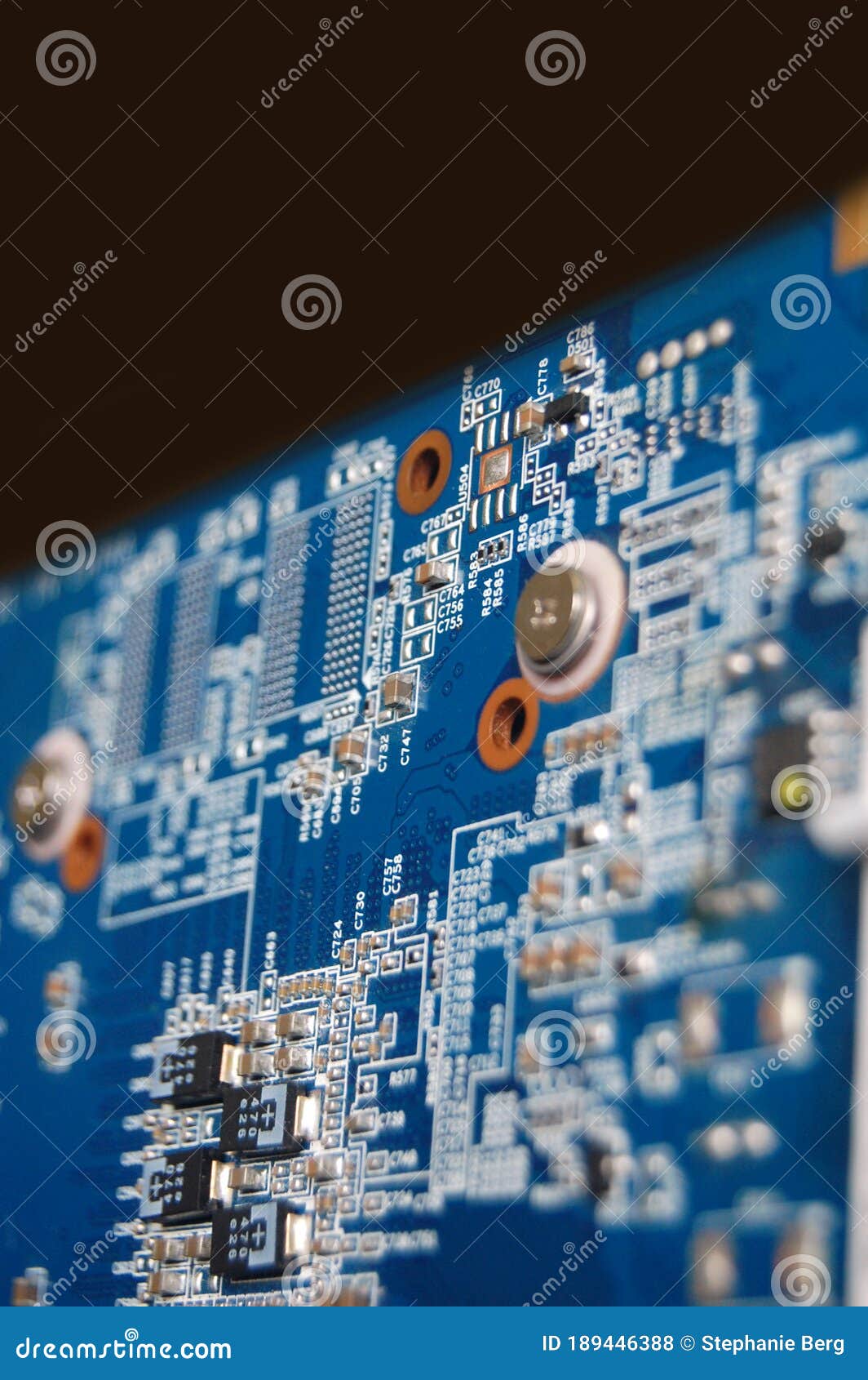 Close-up of a Computer Graphics Card Electronics Stock Photo - Image of ...