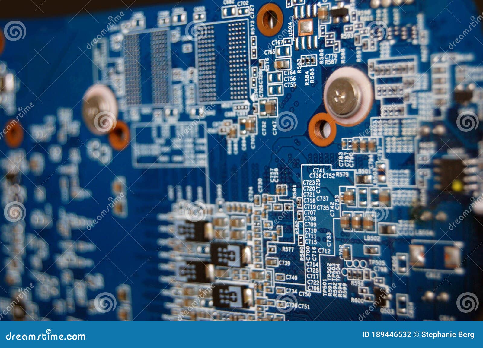 Close-up of a Computer Graphics Card High Tech Stock Photo - Image of ...