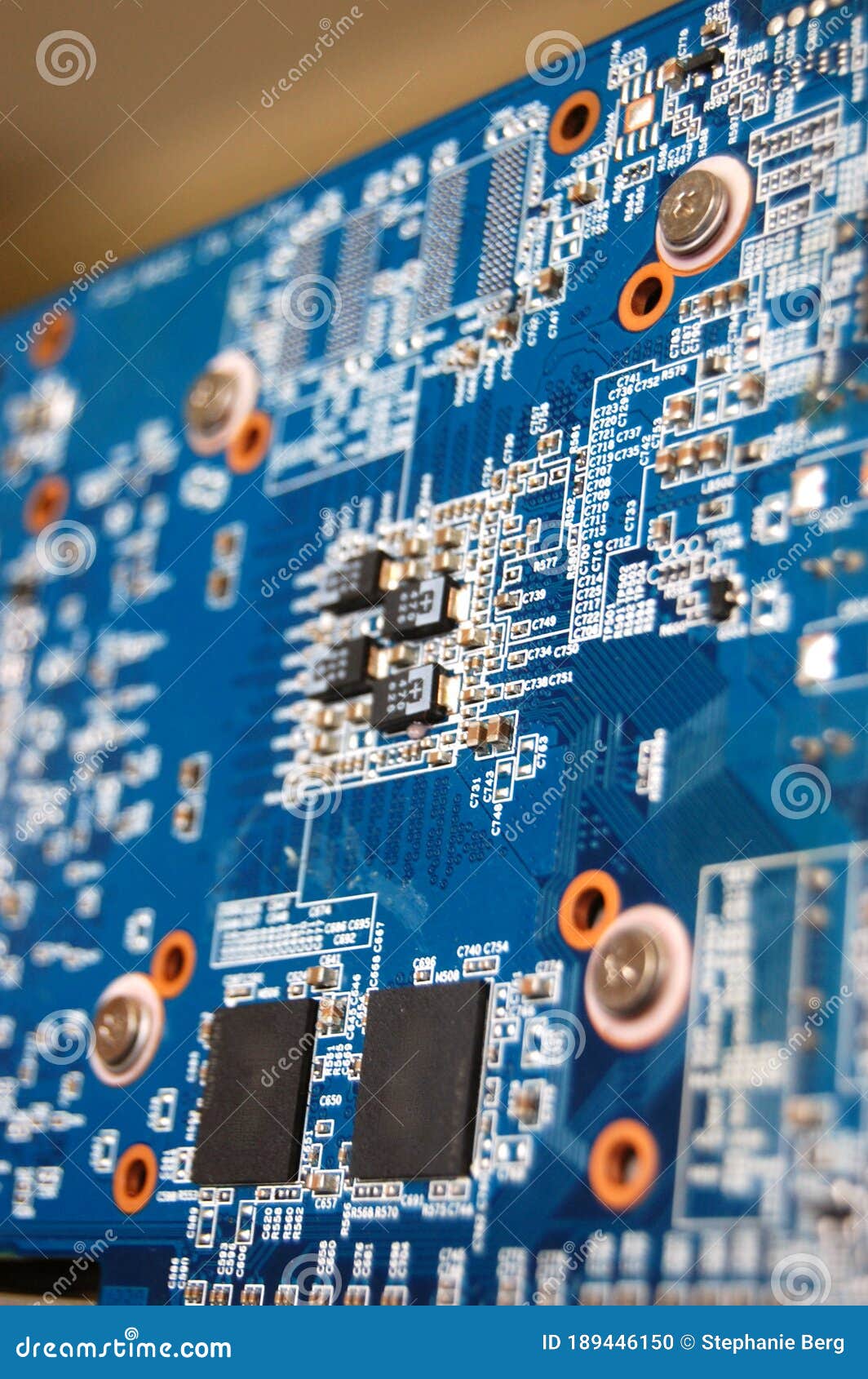 Close-up of a Computer Graphics Card Electronics Stock Photo - Image of ...