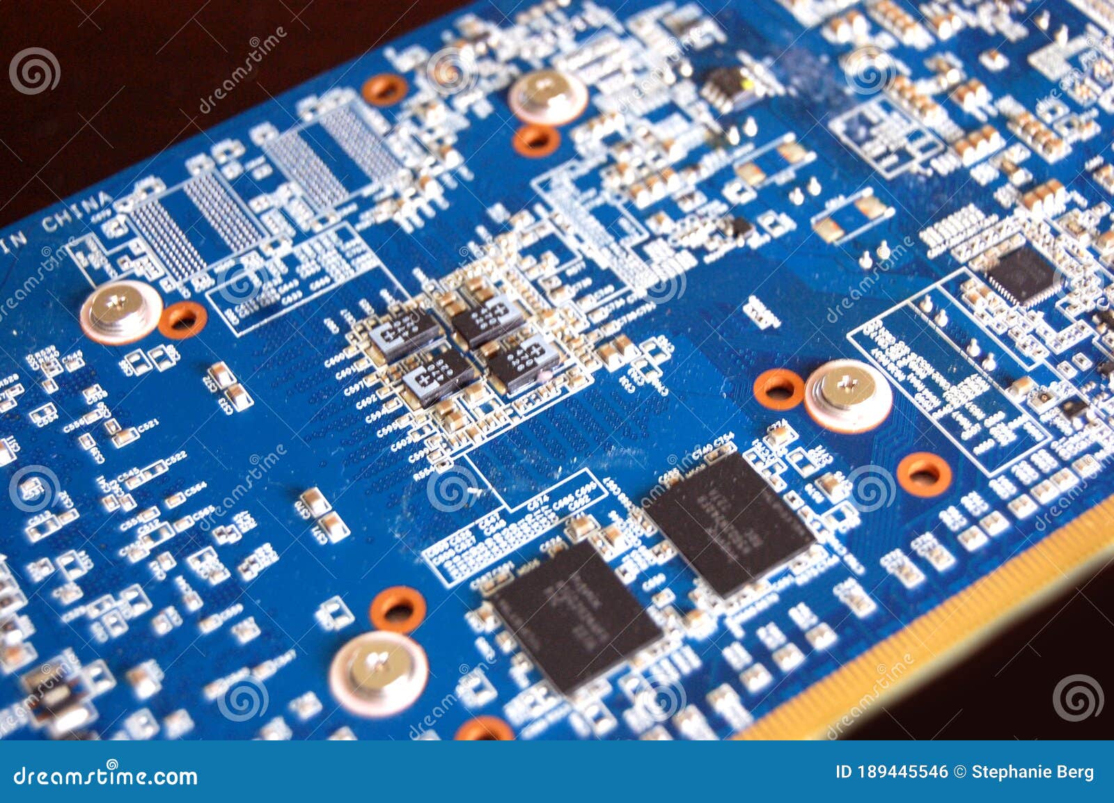 Close-up of a Computer Graphics Card Electronics Stock Photo - Image of ...