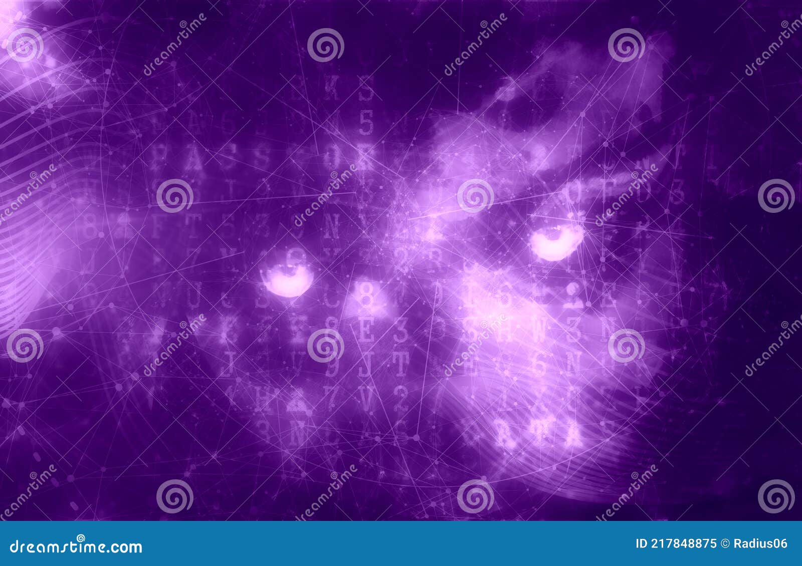 Computer Hacker Eyes Watching. Concept of Internet Crime Stock Image ...