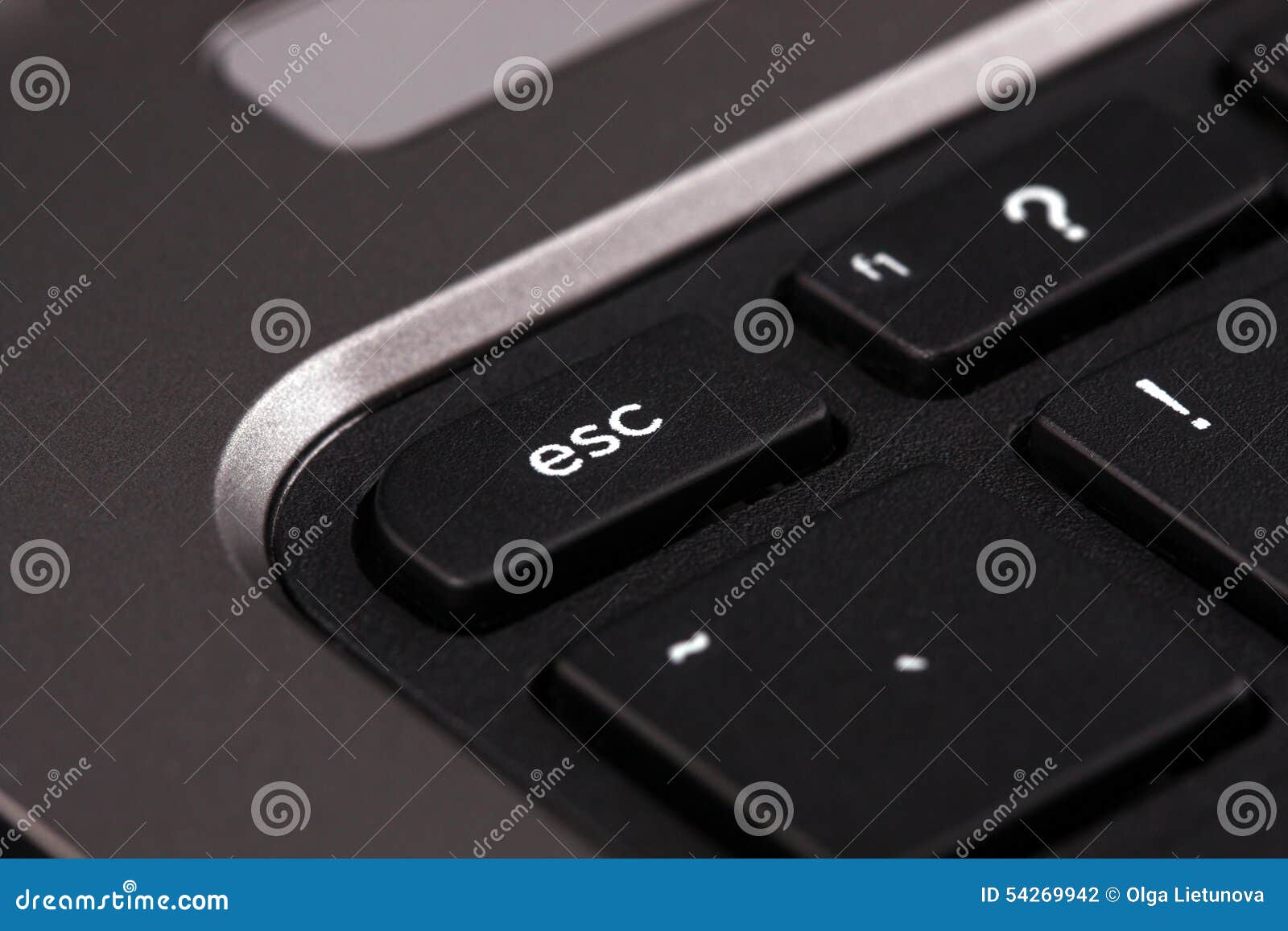 Close-up Computer Key Esc - Escape Stock Photo - Image of button ...