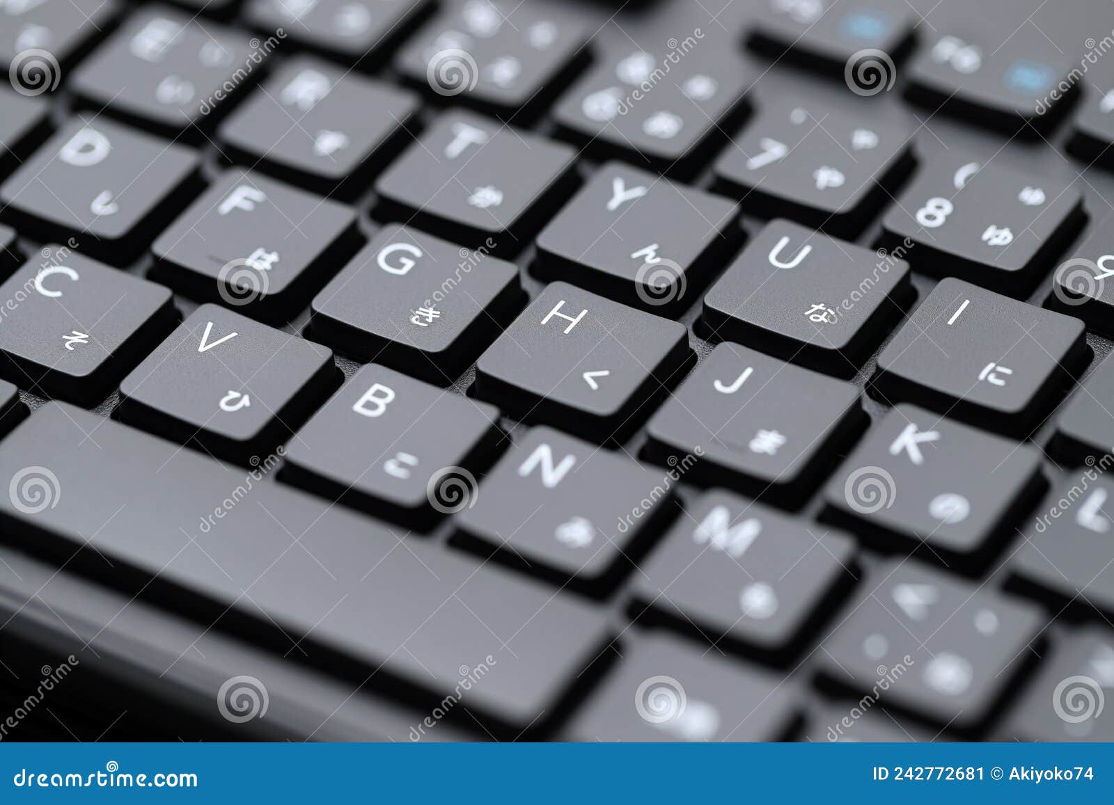Japanese Hiragana Typing Keyboard Stock Image - Image of business ...