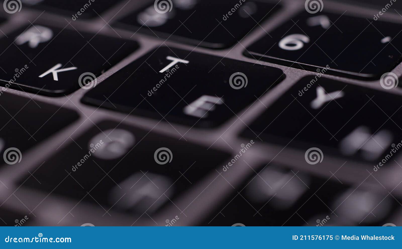Close Up of Computer Keyboard Buttons. Action Stock Image - Image of ...