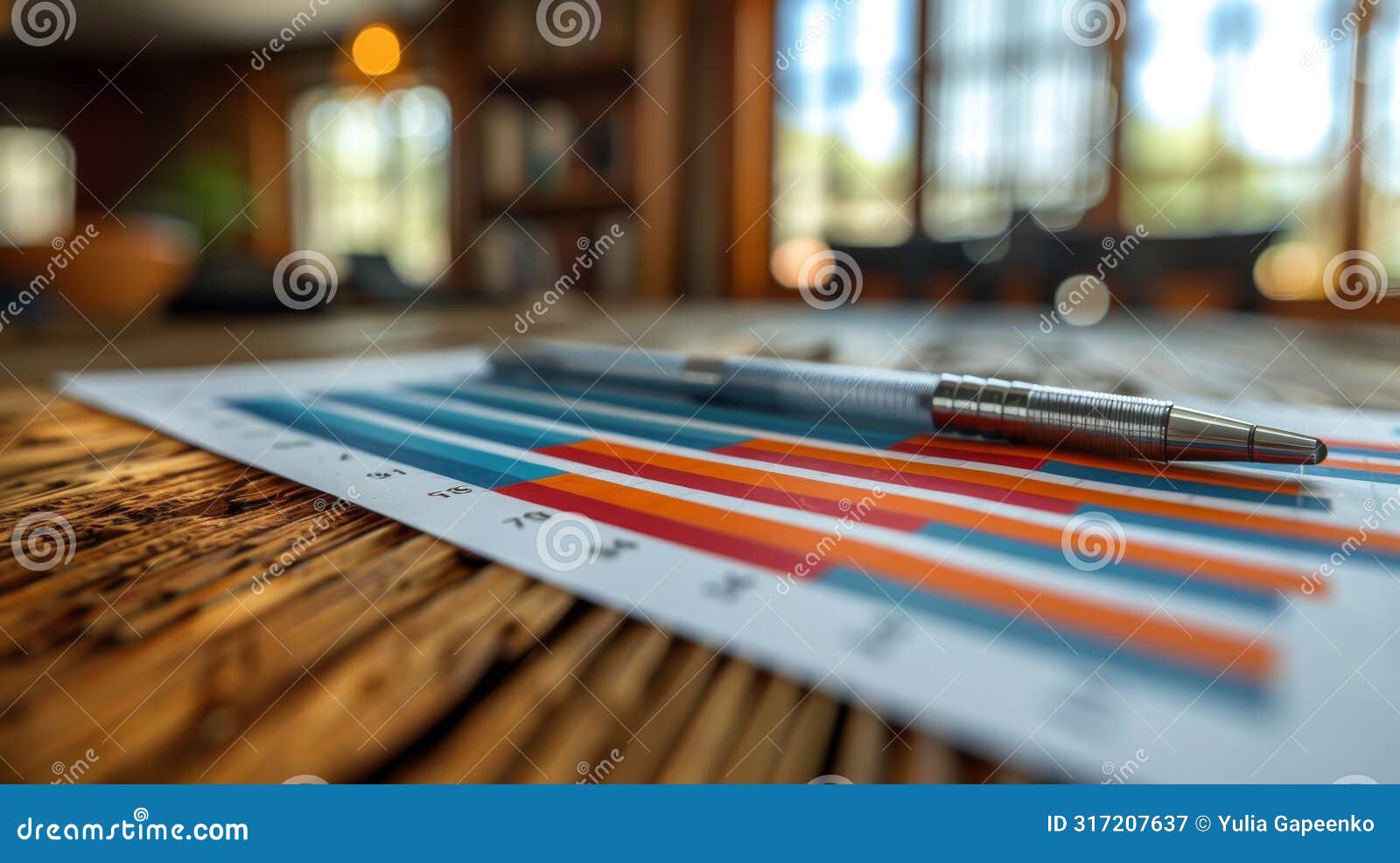 Close Up of Computer Keyboard with Chart Displayed Stock Image - Image ...