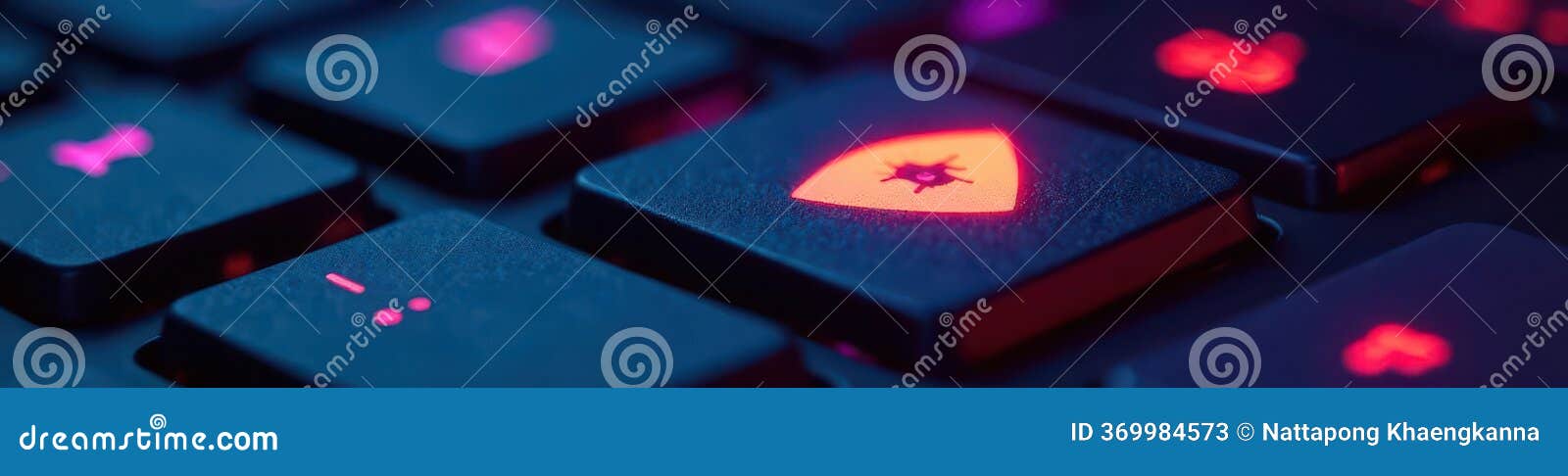 Keyboard With Red Enter Key Underpass Ladder Download 3D Illustration ...