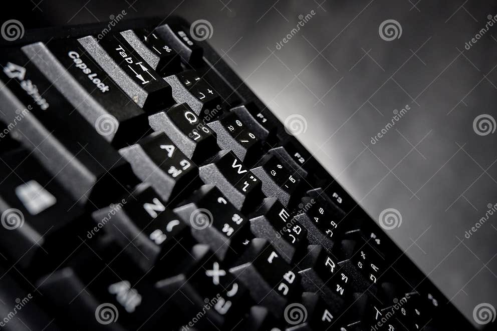 Close Up of Computer Keyboard Graphics for Illustrations Stock Photo ...