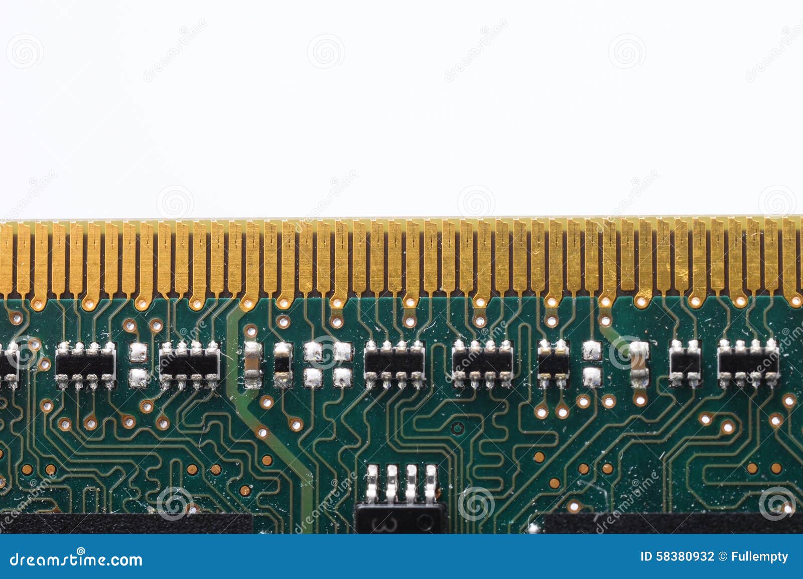 Close Up of Computer Memory Stock Photo - Image of parts, detail: 58380932