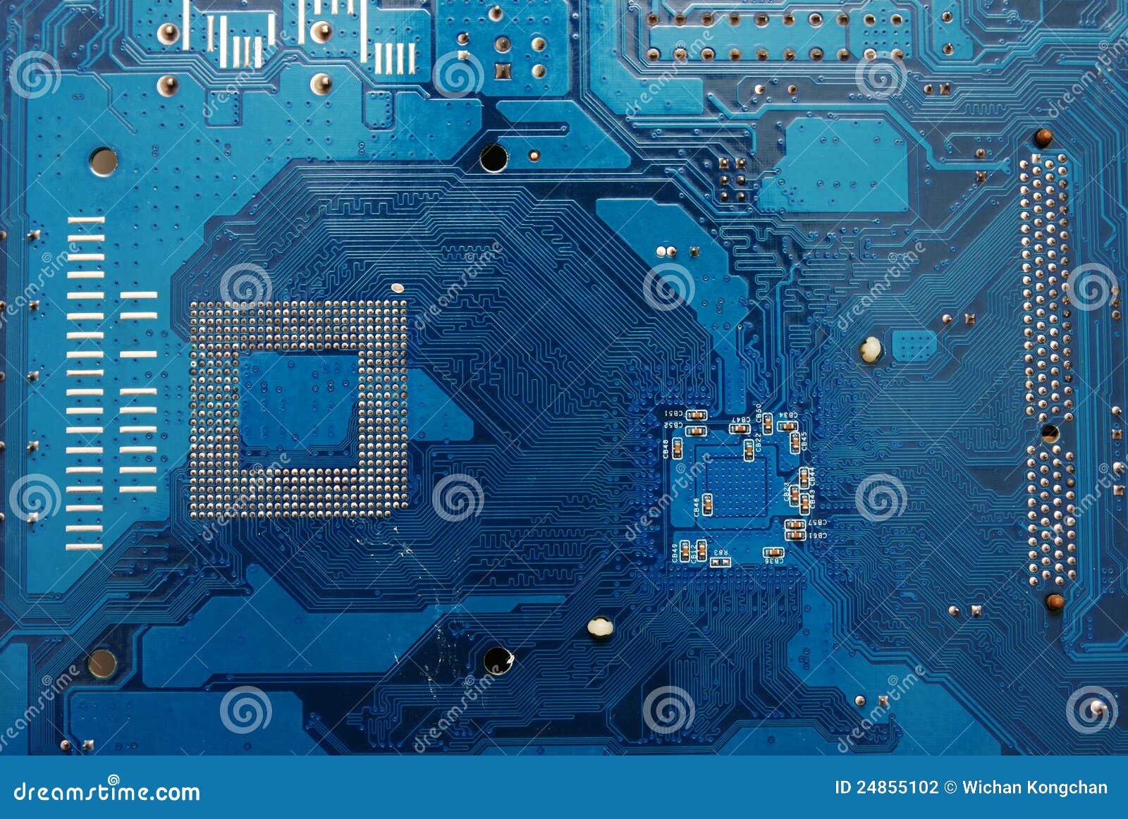 Close Up of Computer Motherboard Stock Photo - Image of processor, data ...