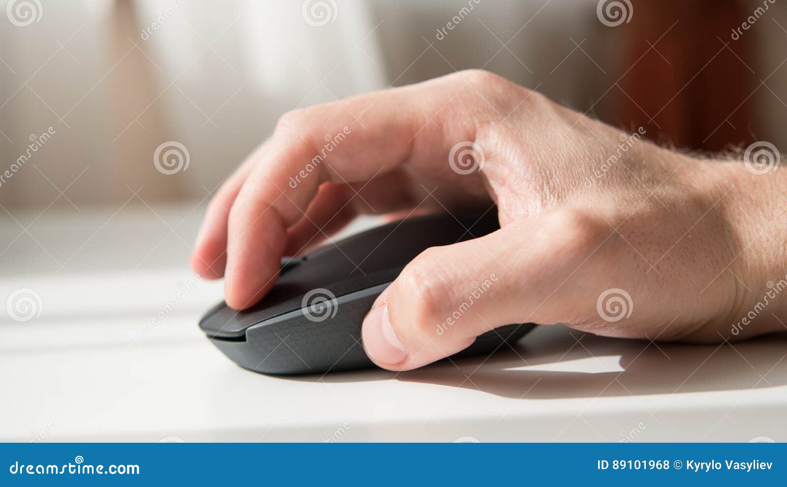 Close-up of a Computer Mouse on a White Background. Input Device for ...