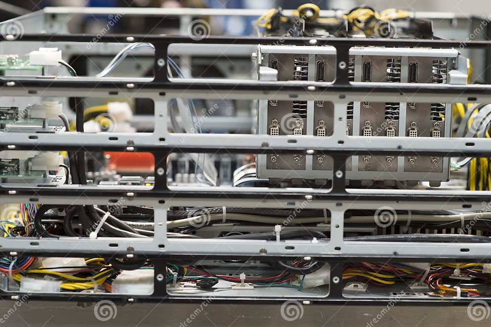 Close-up of Computer Part in Industry Stock Image - Image of ...