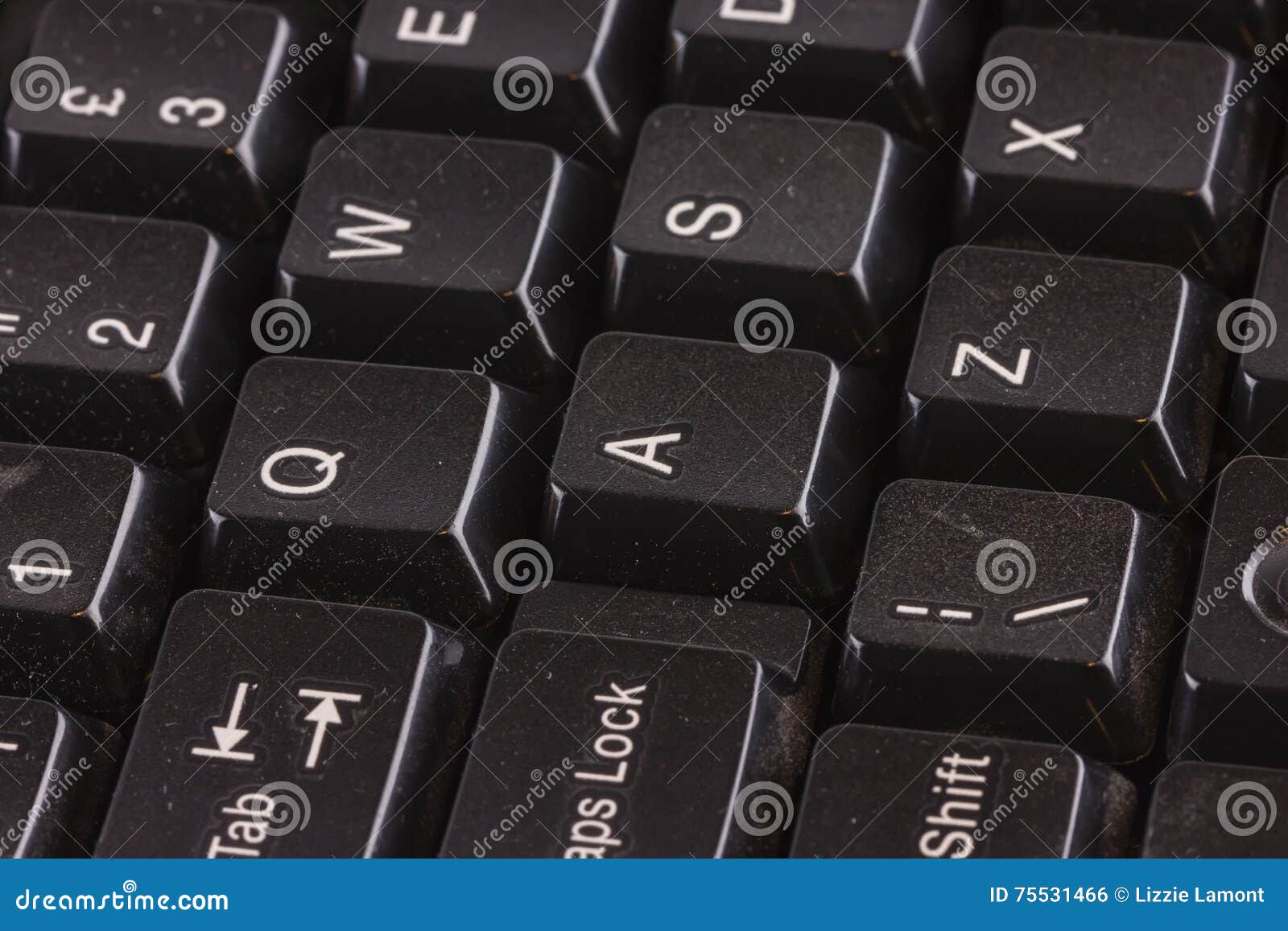 Close Up of a Computer Pc Keyboard Stock Photo - Image of object ...
