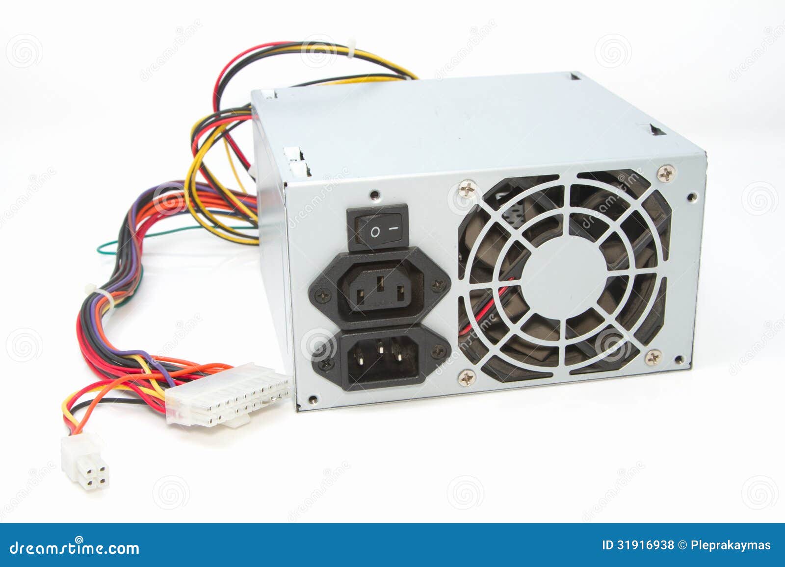 Close Up Computer Power Supply Stock Photo - Image of cooler, objects ...