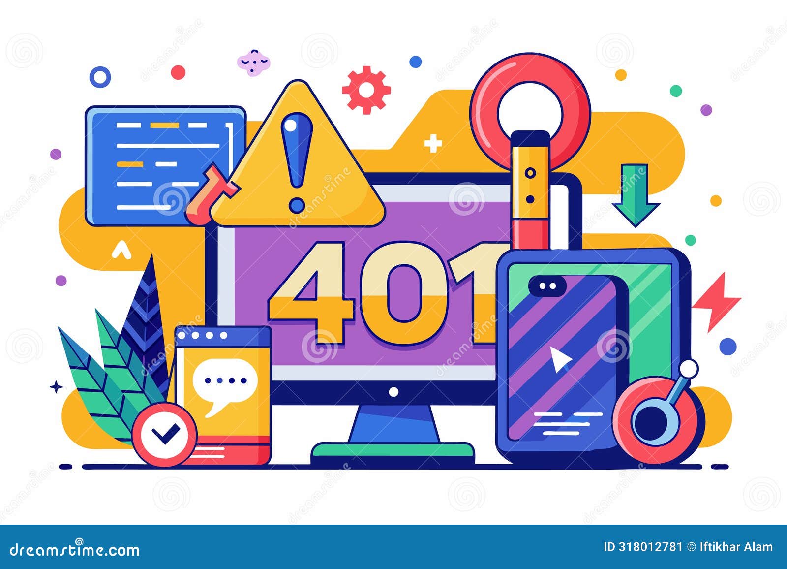 Close-up of a Computer Screen Displaying a Lock Icon, Indicating ...