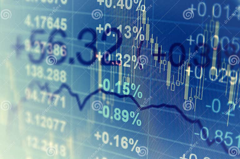 Close-up Computer Screen with Trading Platform Window. Stock Photo ...