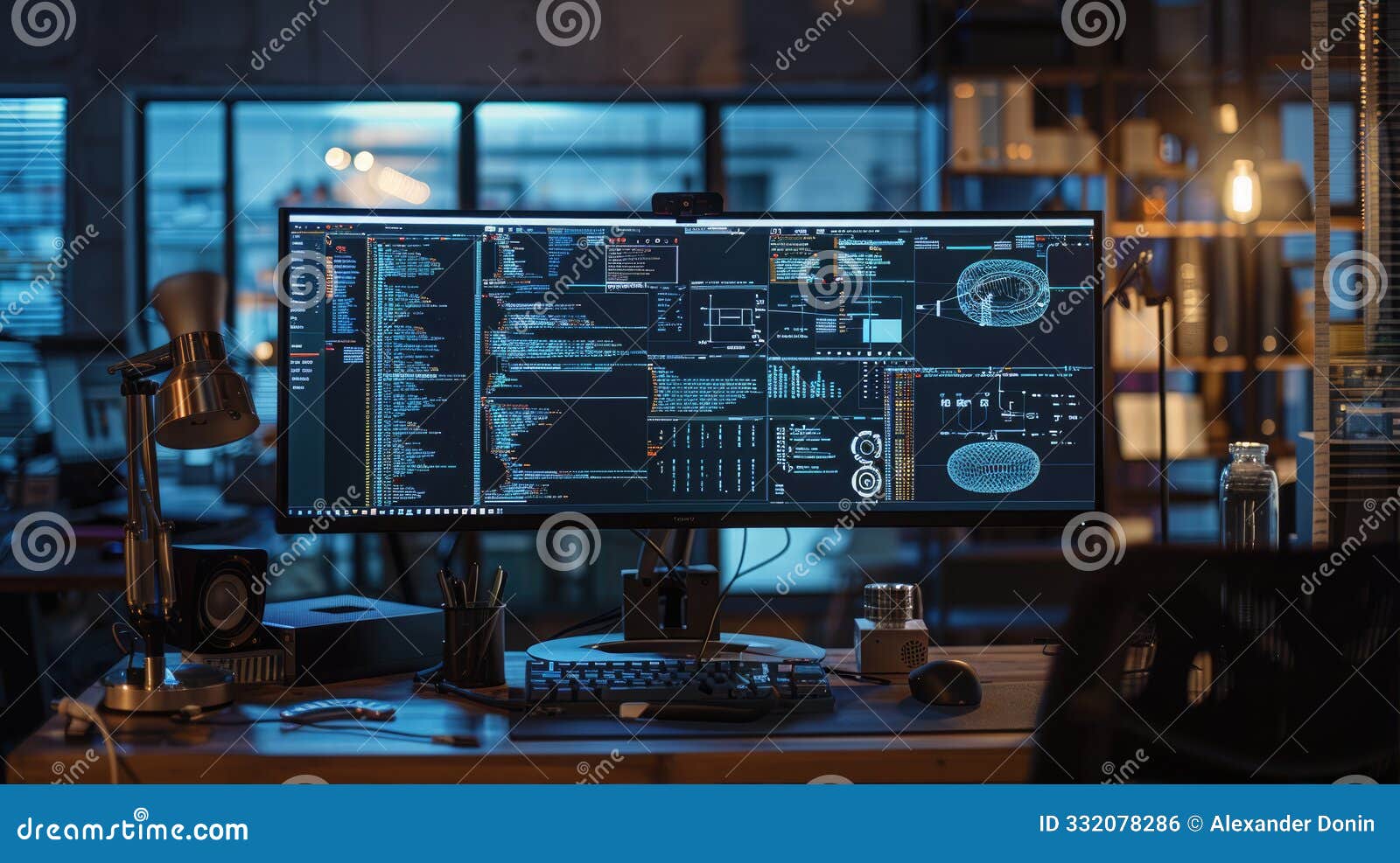 Close Up Of Computer Screens With Code Displayed In The Background Symbolizing Programming And