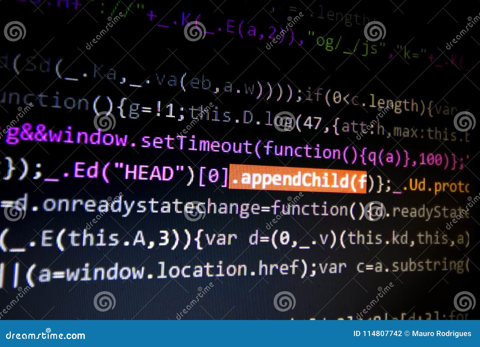 Computer wed page code stock photo. Image of coding - 114807742