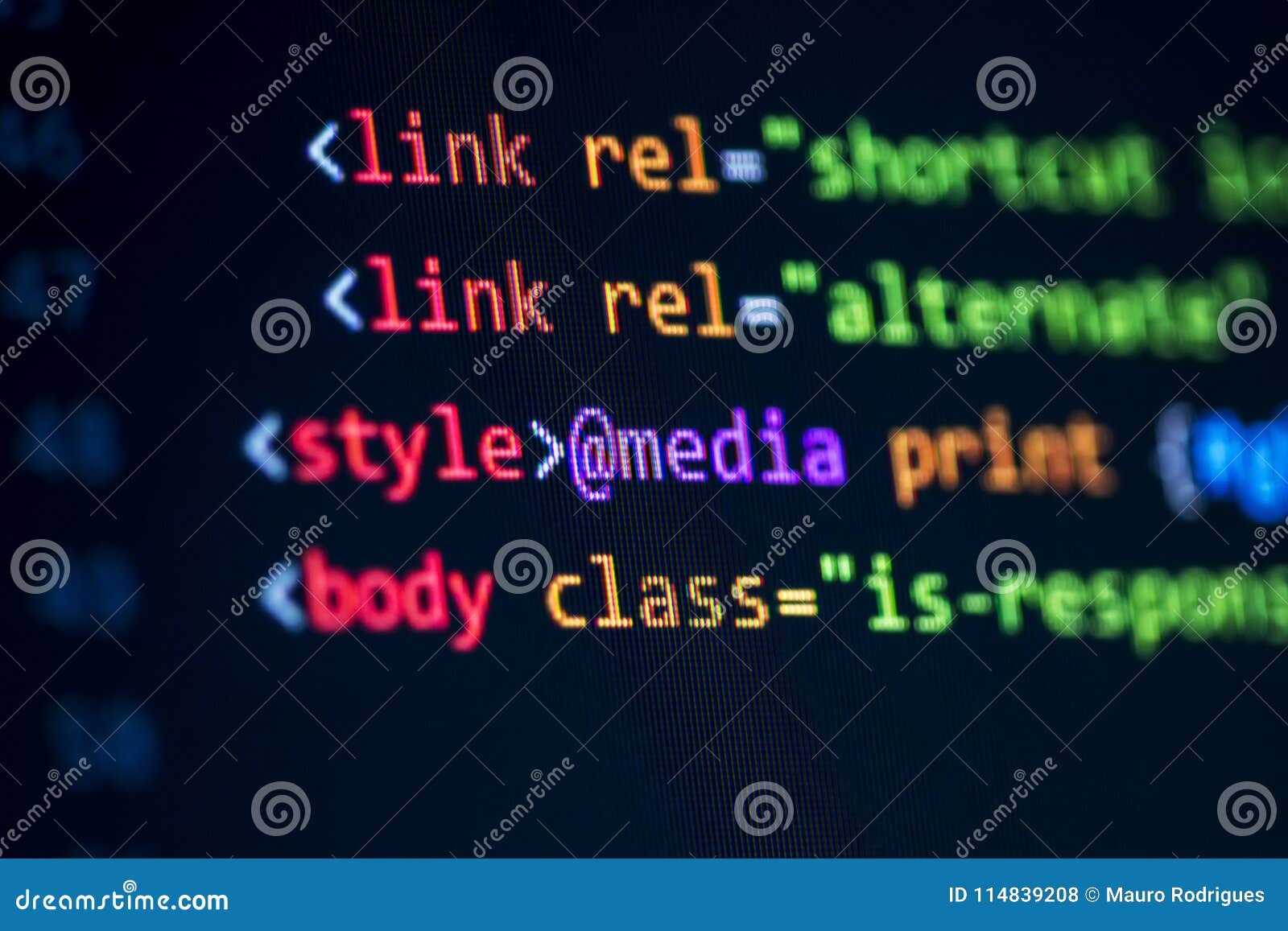 Computer wed page code stock photo. Image of security - 114839208