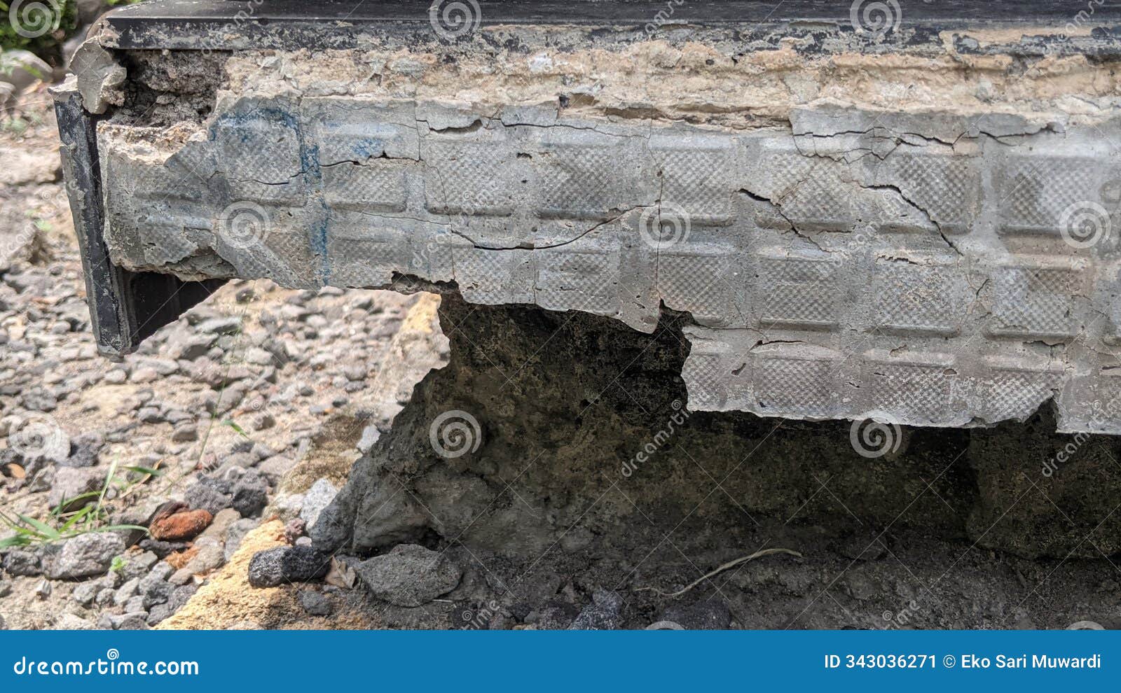 Close-up Of Crumbling Sandy Shore. The Problem Of Soil Erosion And ...