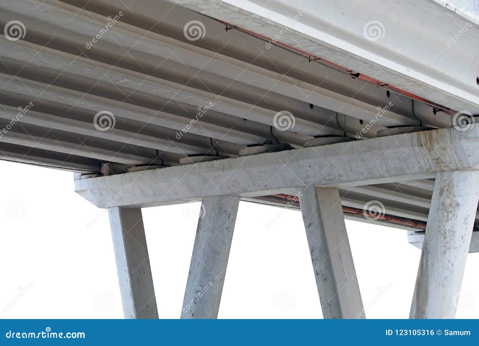 Concrete bridge supports stock photo. Image of modern - 123105316