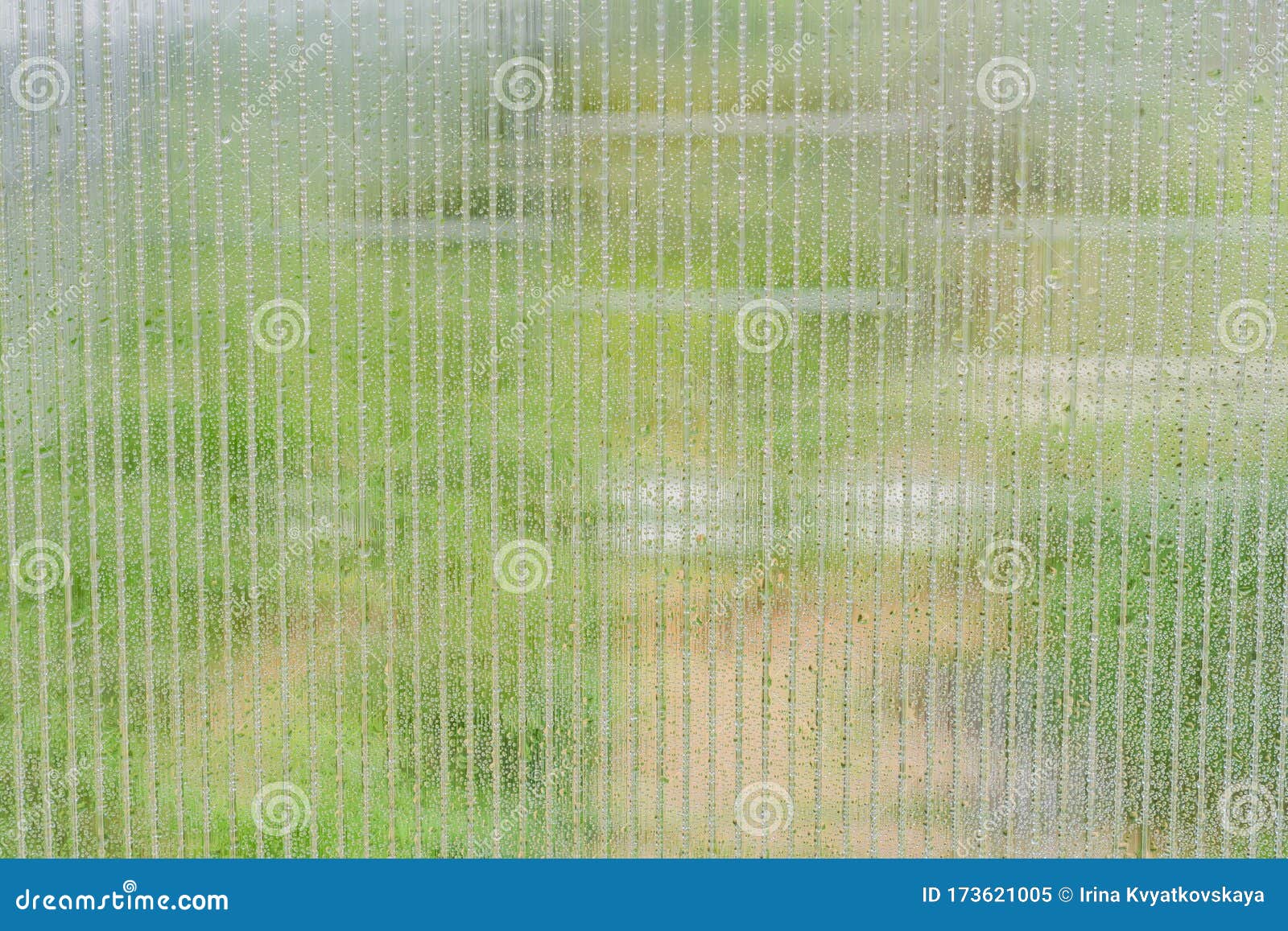 Close Up of Condensation on Transparent Plastic Surface Stock Image ...