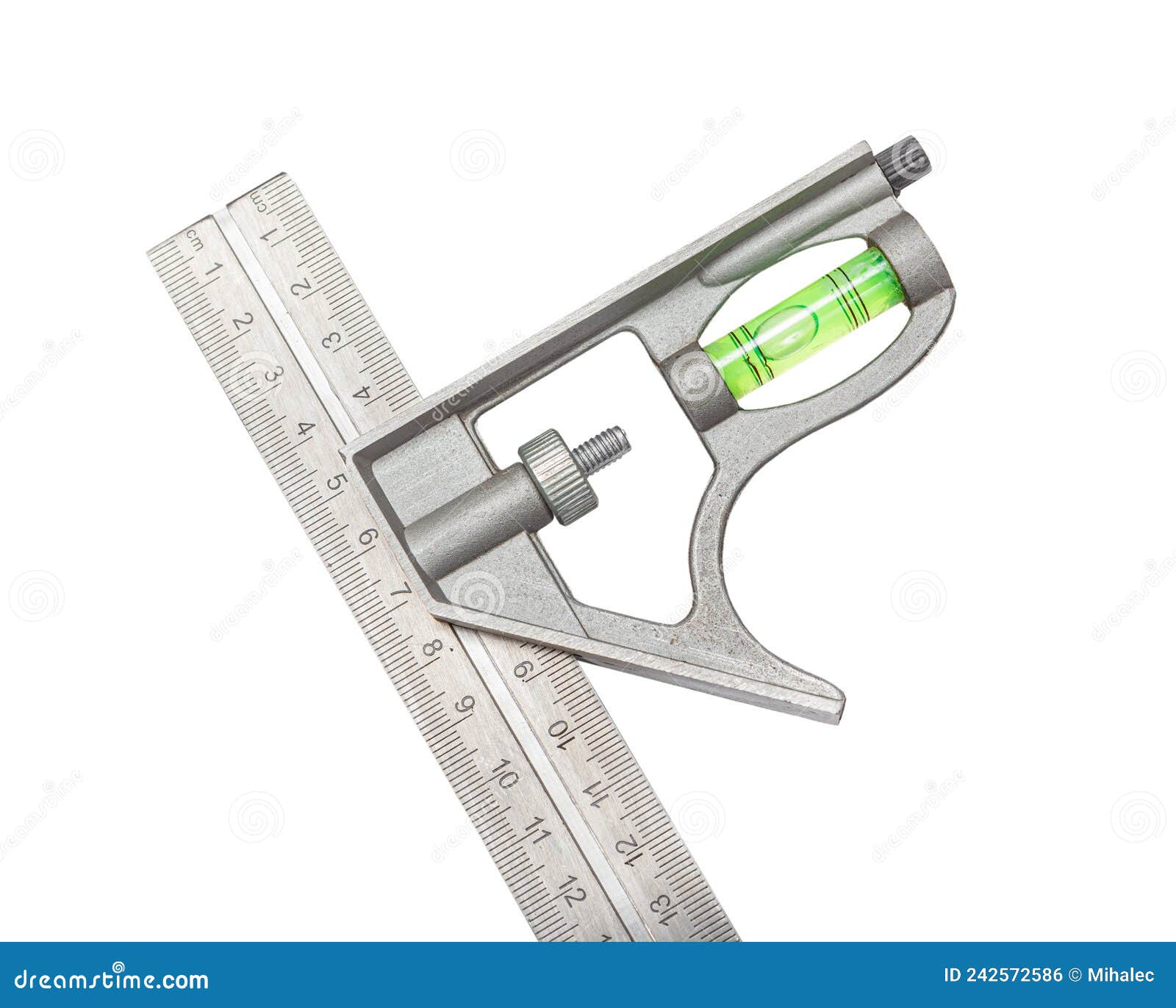 Close Up Construction Tools Part of Square Ruller with Construction ...