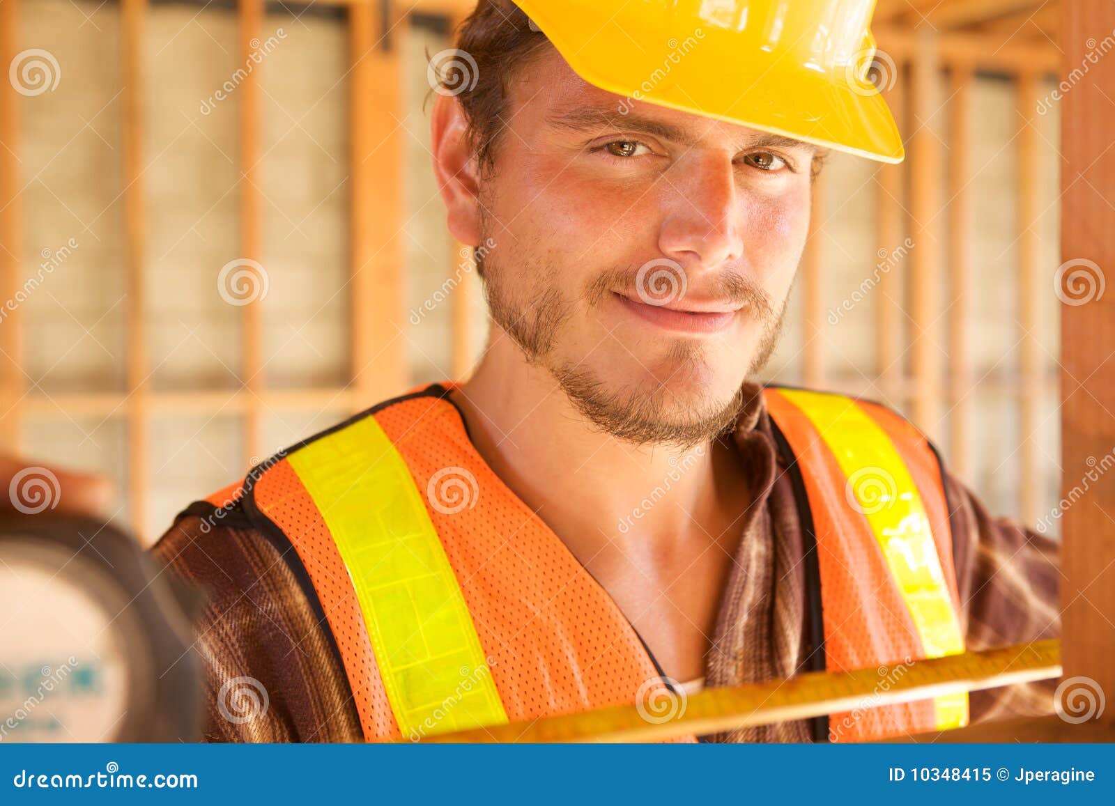 Close Up of Construction Worker Stock Image - Image of expertise ...