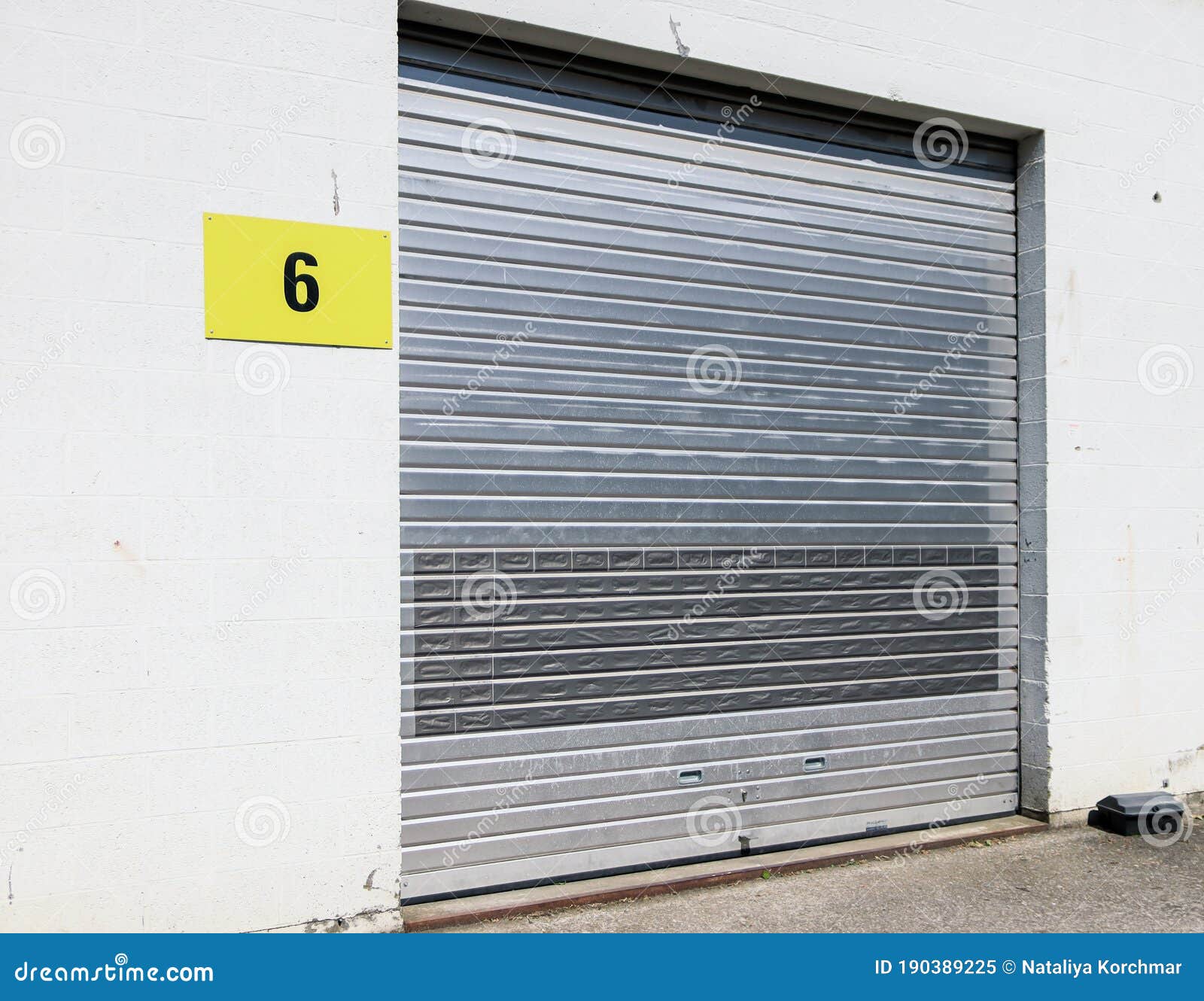 Closed Construction Workshop Number 6. Stock Image - Image of ...