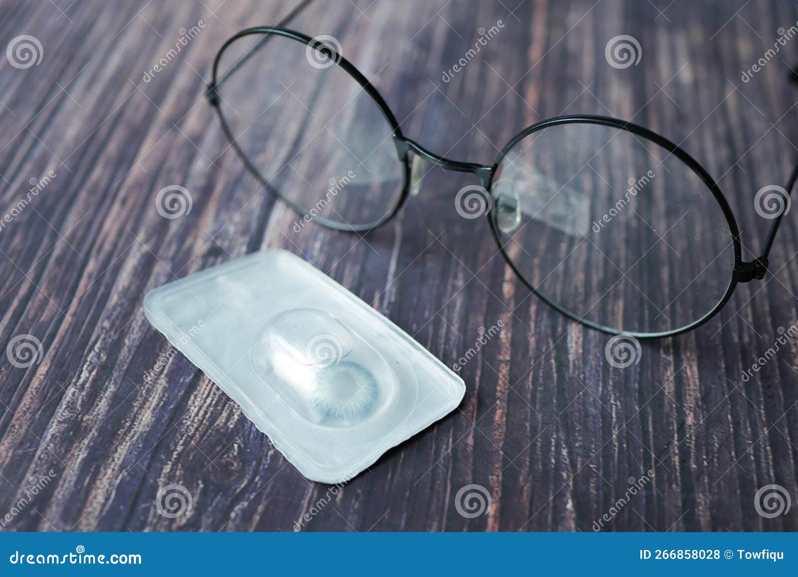 Close Up of Contact Lens on Table Stock Photo - Image of glasses, lens ...