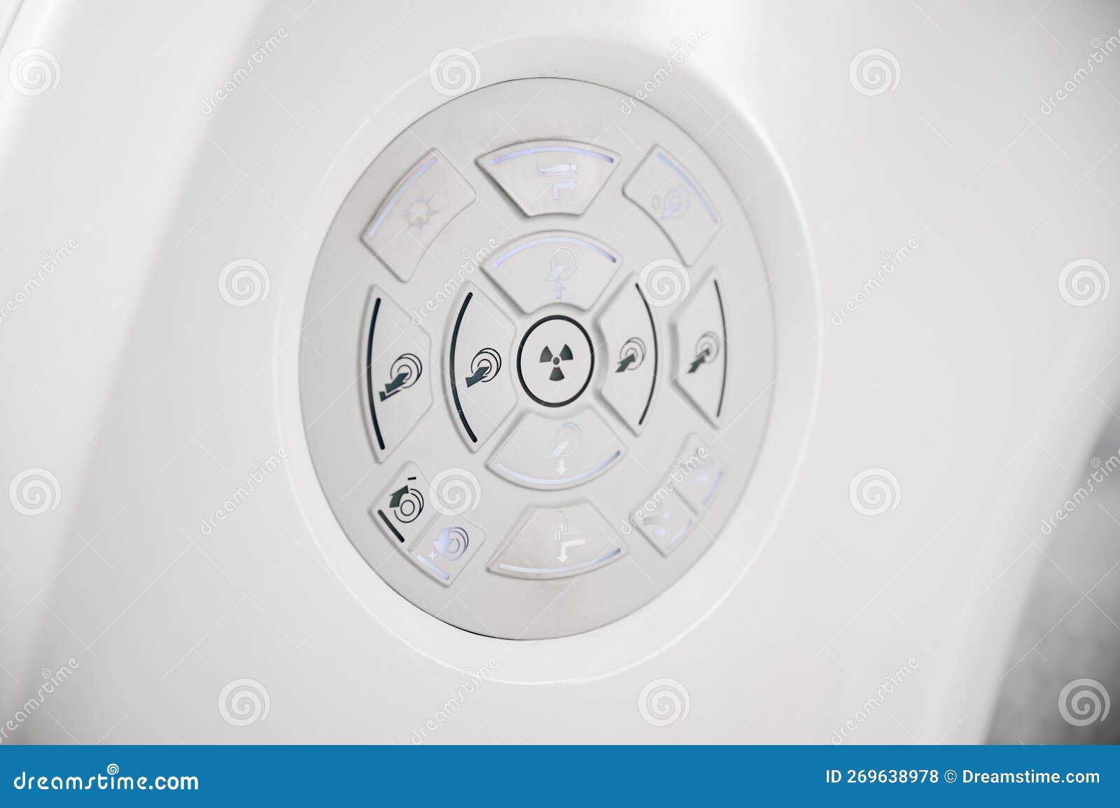 Close Up of Control Panel of Computer Tomograph. Stock Photo - Image of ...