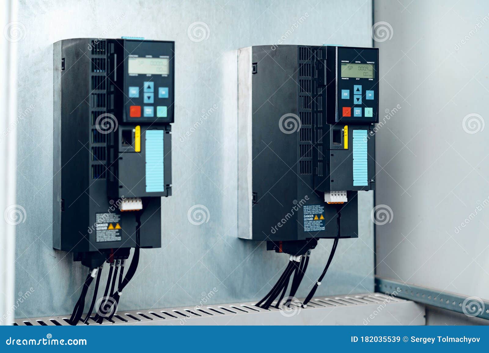 Close Up of Control Panel in Industrial Production Factory Stock Image ...