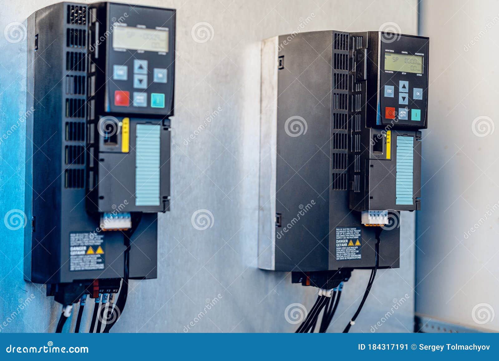 Close Up of Control Panel in Industrial Production Factory Stock Image ...